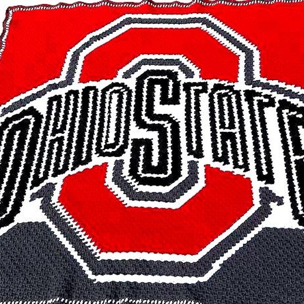 Ohio State Afghan - Etsy