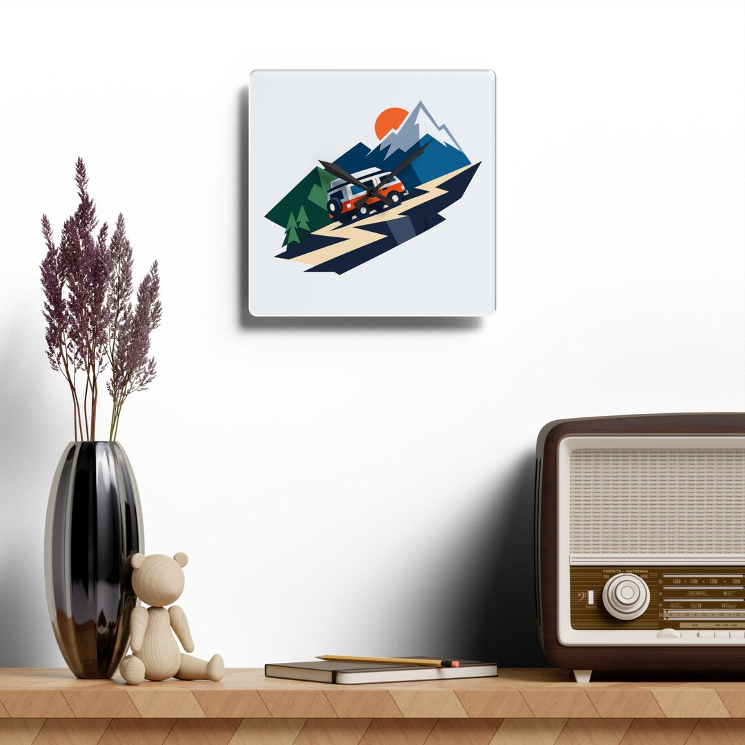 Minimal Wall Clock | Time for the Climb | Off-road Mountain Scene ...