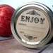 Enjoy Kraft Paper Canning Jar Labels, Round Mason Jar Stickers for ...