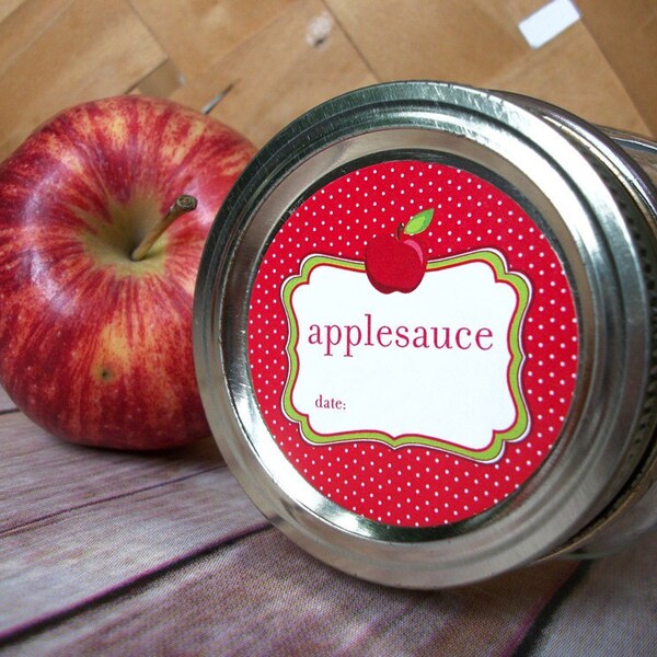 Applesauce Labels - Etsy