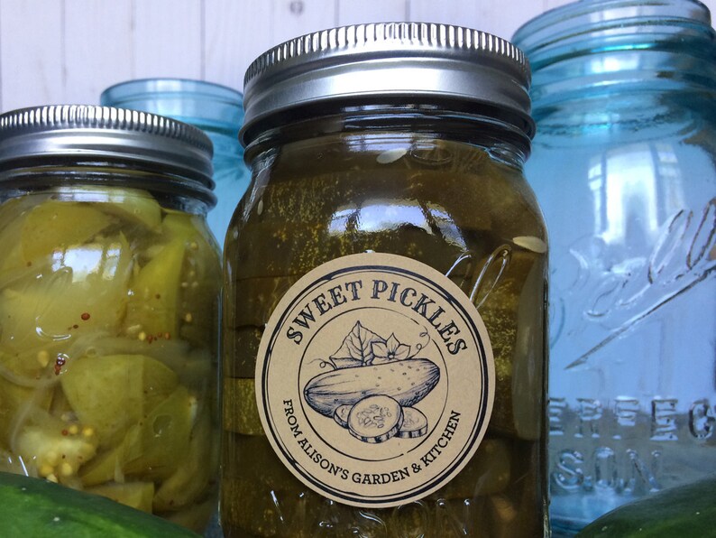 Custom Apothecary Pickle Canning Labels for Relish Dill - Etsy