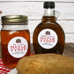 Custom Pancake Maple Syrup Labels for Backyard Sugarers - Etsy