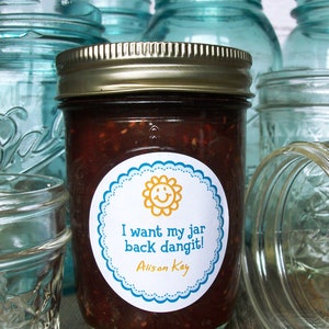 I Want My Jar Back Dangit Custom Round Mason Jar Stickers to - Etsy