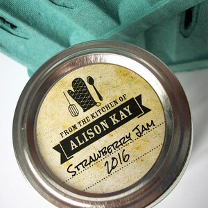 Vintage Custom From the Kitchen of Labels, Custom Personalized Round ...