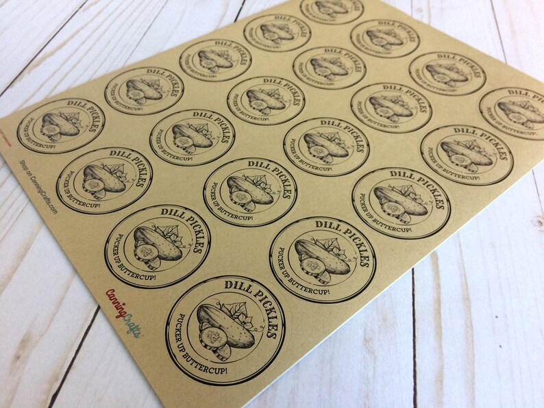 Custom Apothecary Pickle Canning Labels for Relish Dill - Etsy