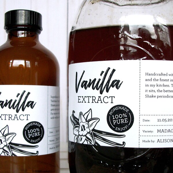 Vanilla Labels - Etsy
