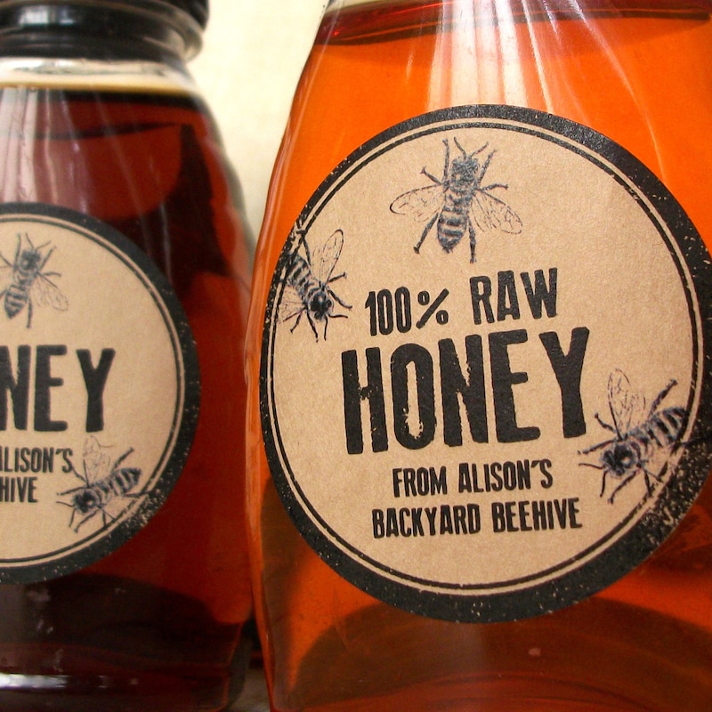 Custom Honey Bee Rubber Stamp - Etsy