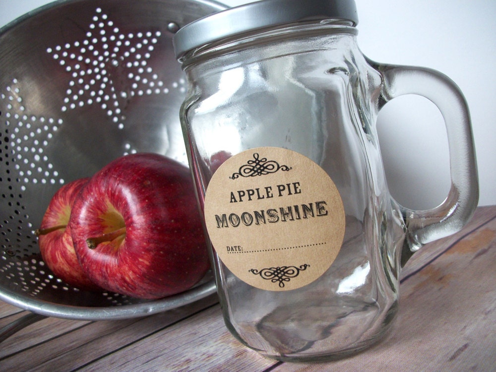 Custom KRAFT Paper Canning Jar Labels Personalized Printed | Etsy