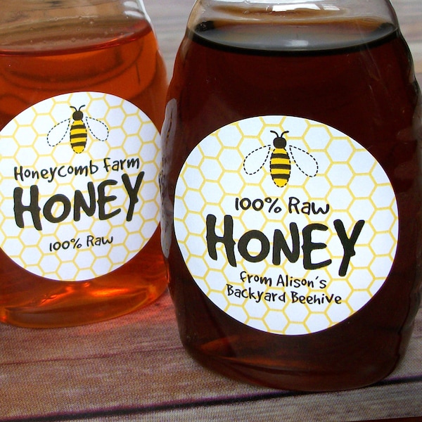 Honey Bee Labels - Etsy