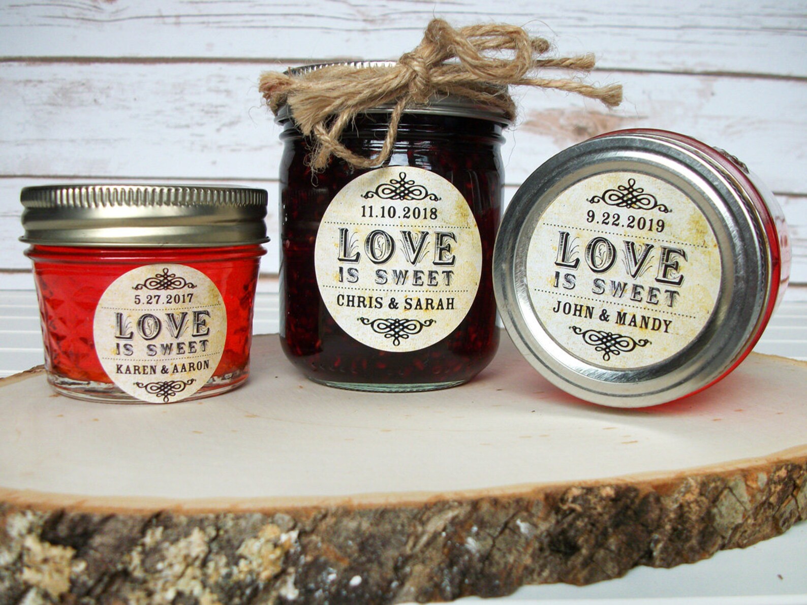 Vintage Love is Sweet Custom Canning Jar Labels Personalized | Etsy