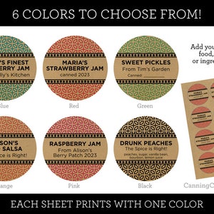 Custom Market Blend Mason Jar Labels for Canning Salsa, Jam, Jelly ...