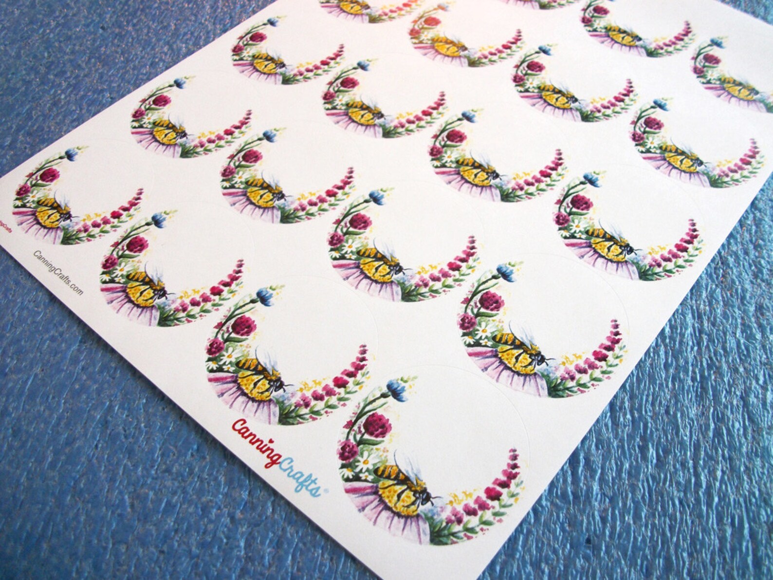 Watercolor Wildflower Canning Labels Whimsical Flower & Honey - Etsy