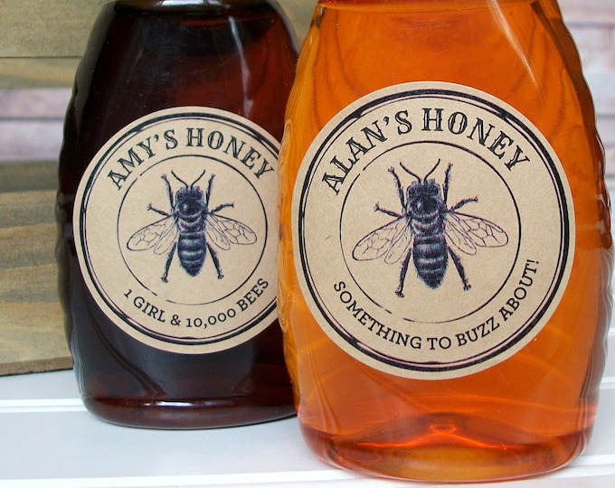 Honey Label Design, Customizable Honey Sticker, Custom Honey Label ...