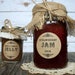 Custom KRAFT Paper Canning Jar Labels, Personalized Printed Round Mason ...