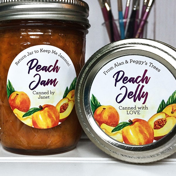 Peach Labels - Etsy