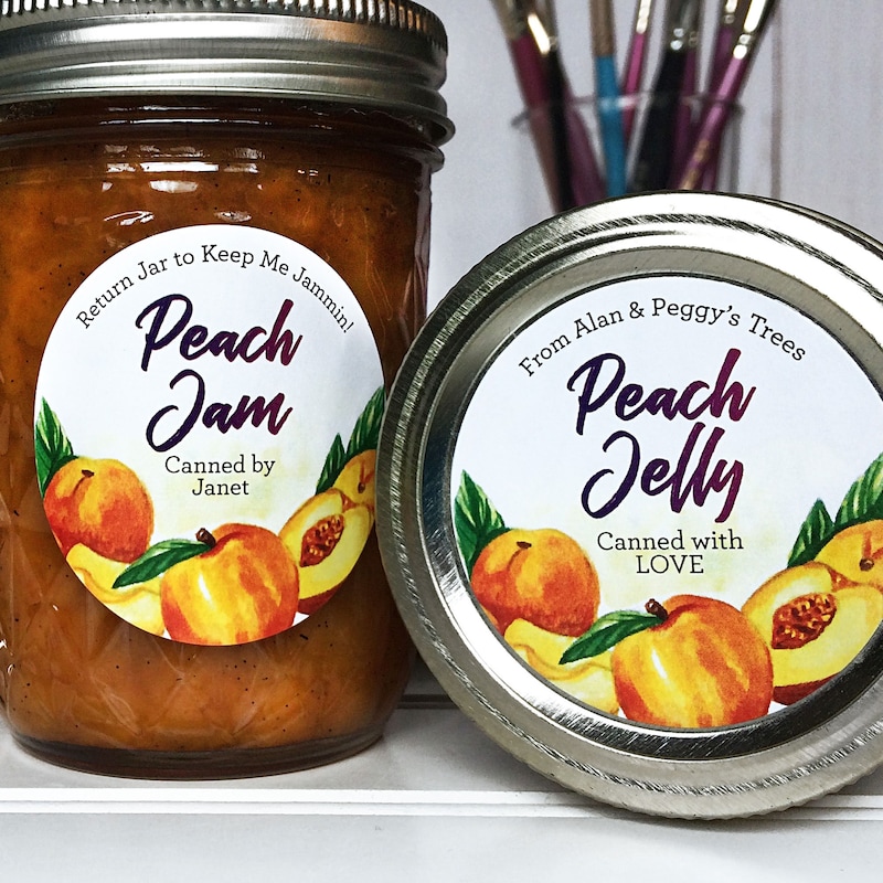 Peach Labels - Etsy