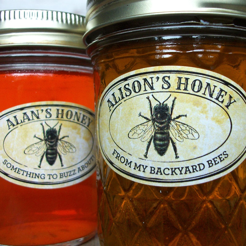 Honey Bee Labels - Etsy