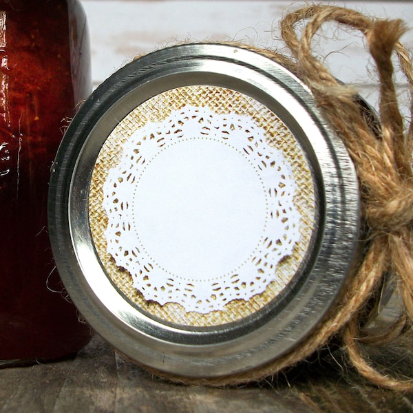 Burlap and Mason Jar - Etsy