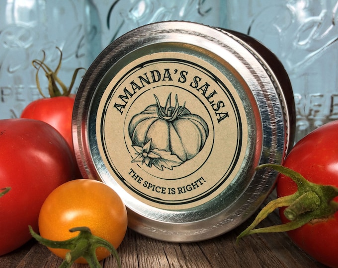 Personalized Salsa Canning Labels Salsa Canning Stickers Mason Jar ...