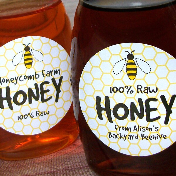 Honey Bee Labels - Etsy