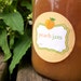 Cute Peach Jam Canning Jar Labels Round Stickers for Regular - Etsy