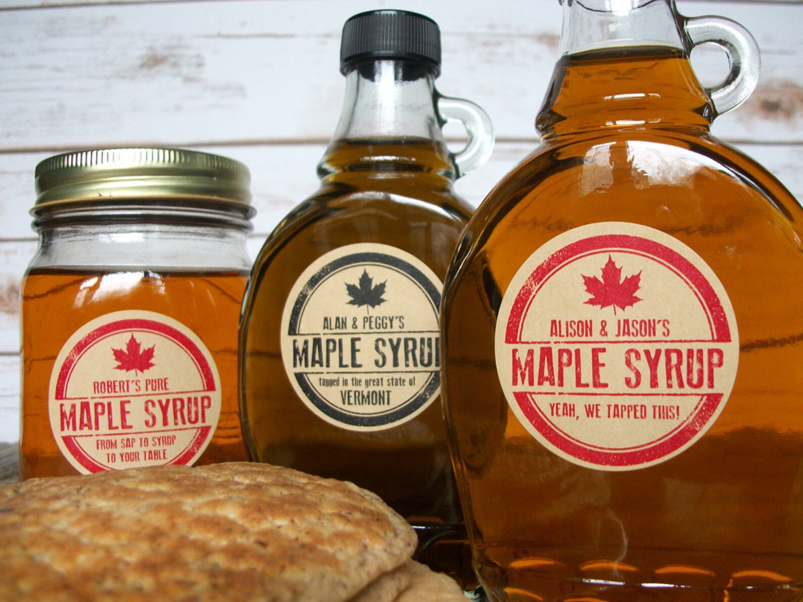 SAVE Money on 5 or More Sheets of Custom MAPLE SYRUP Labels | Etsy