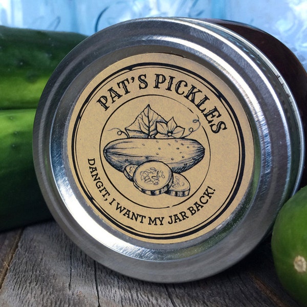 Personalized Labels for Pickle Jars - Etsy
