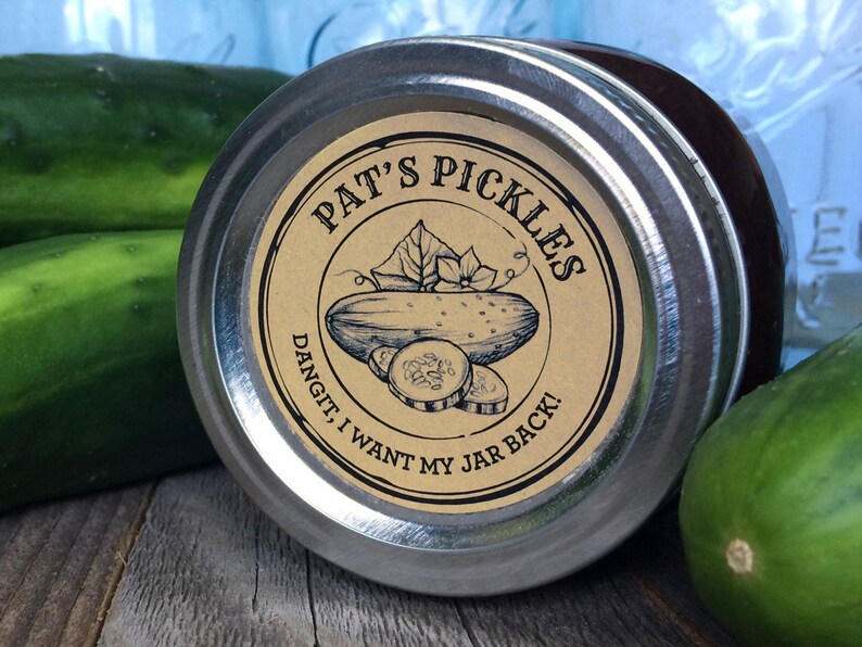 Custom Apothecary Pickle Canning Labels for Relish Dill - Etsy