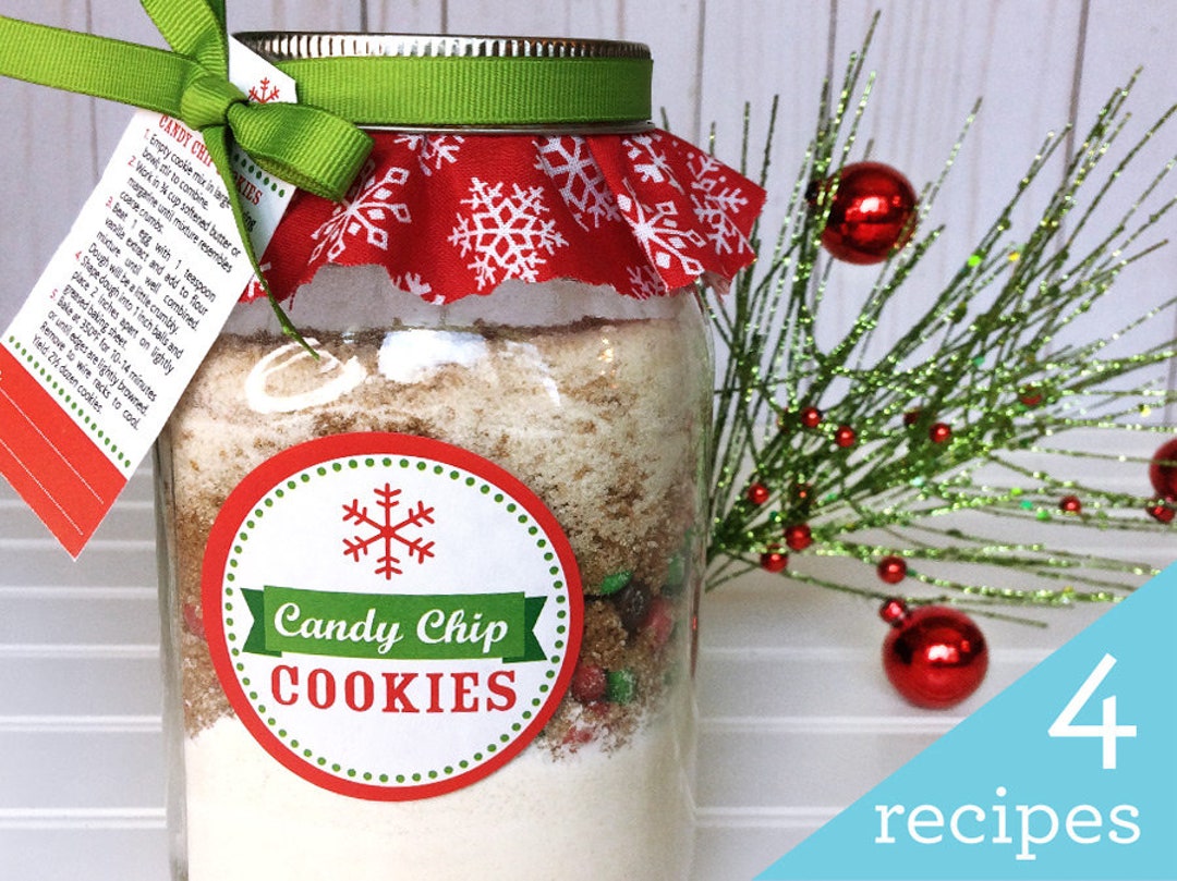 Christmas Cookie Jar Decorations. Cookie Mix in a Jar Recipe With ...