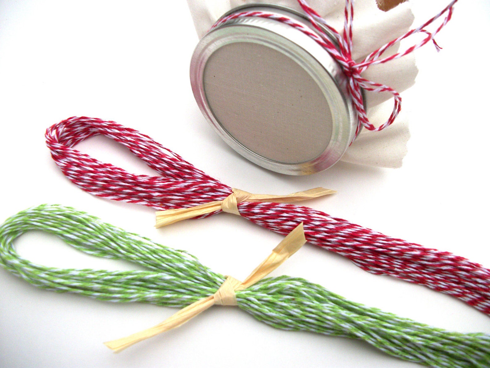24 Christmas Baker's Twine Ribbons for Mason Canning Jars - Etsy