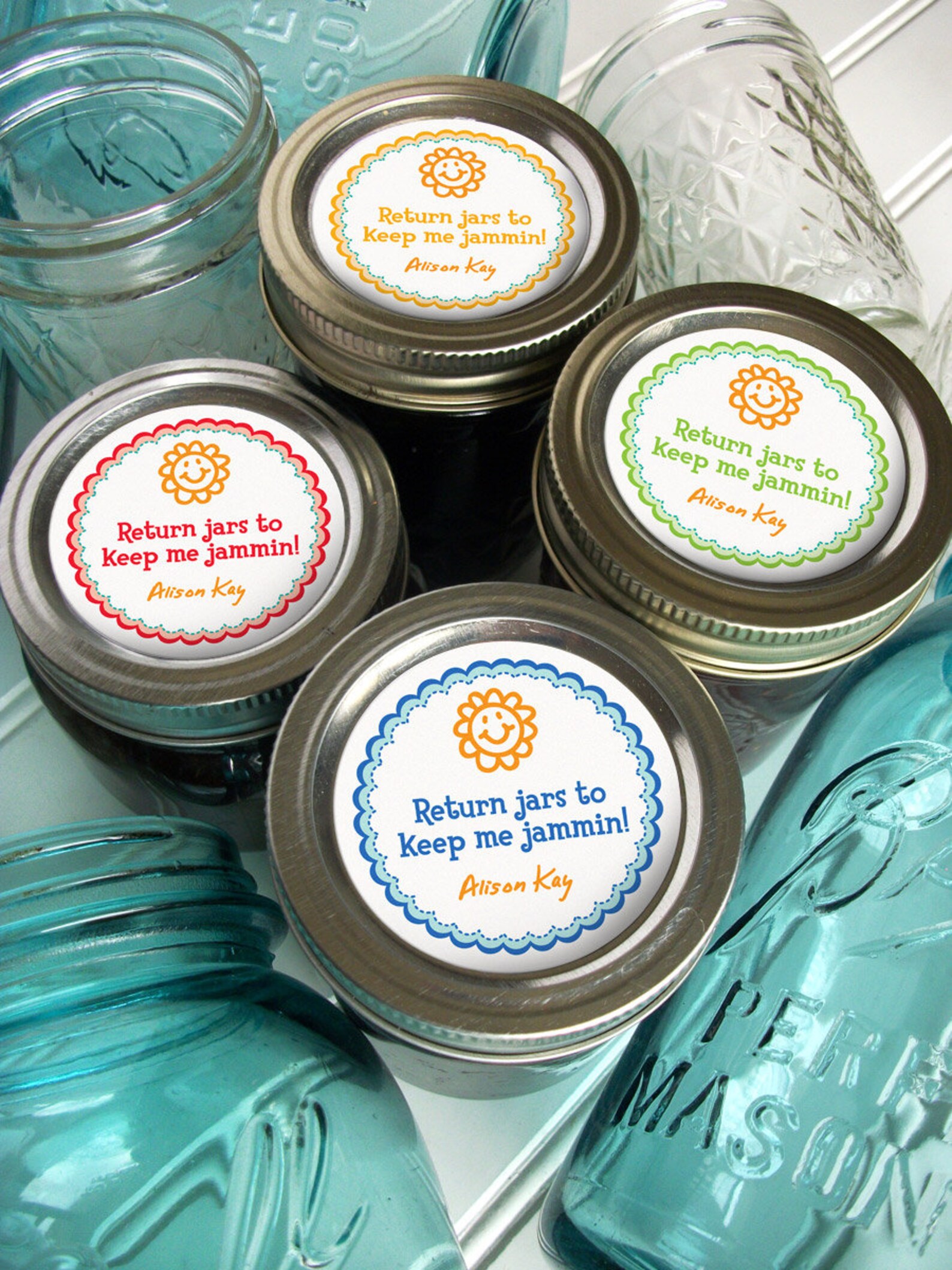 Return Jars to Keep Me Jammin Funny Custom Round Mason Jar - Etsy