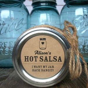 Kraft Return Jar Canning Labels, Custom Mason Jar Stickers Help Get ...