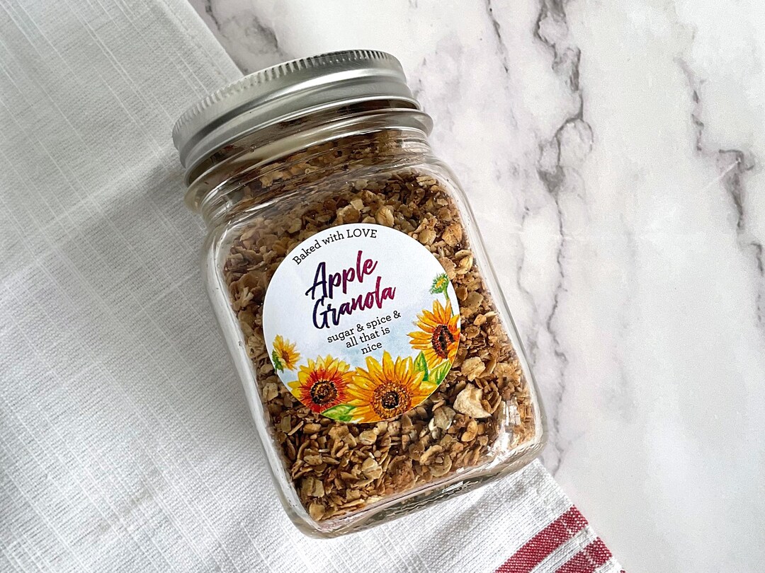 Custom Watercolor Sunflower Labels for Mason Jars, , Bridal Shower ...