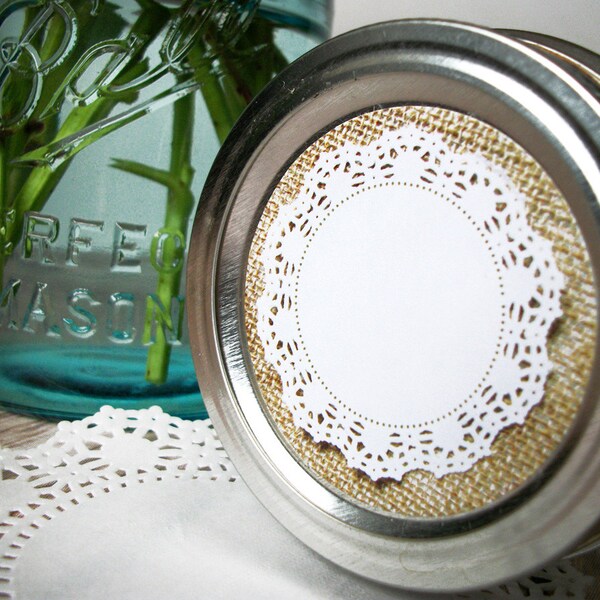 Burlap Mason Jar - Etsy
