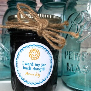 I Want My Jar Back Dangit Custom Round Mason Jar Stickers to - Etsy