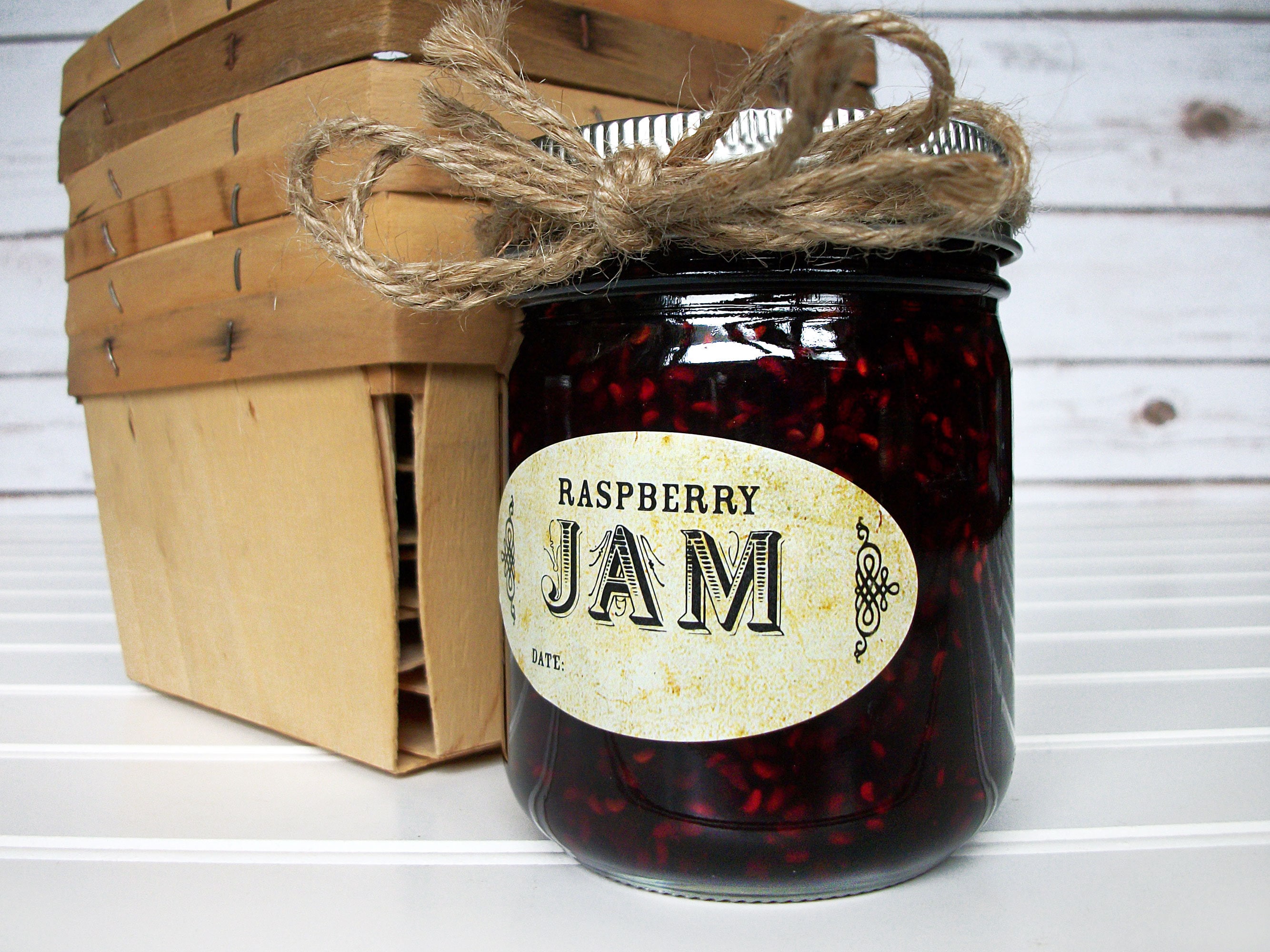 Custom Oval Vintage Canning Jar Labels, Stickers for Quilted Ball Jam ...