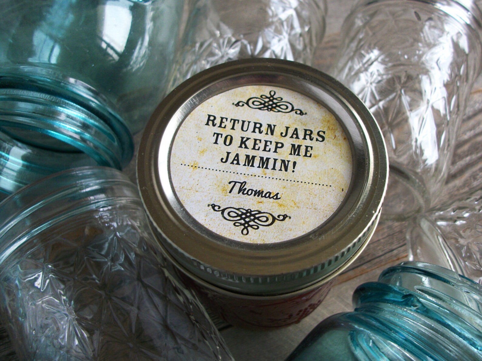 Return Jars to Keep Me Jammin Custom Vintage Canning Jar - Etsy