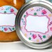 Cottage Chic Flower Canning Jar Labels Round Mason Jar Labels - Etsy