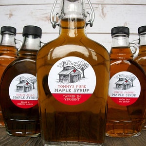 Custom Sugar Shack Maple Syrup Labels for Backyard Sugaring Gifts ...