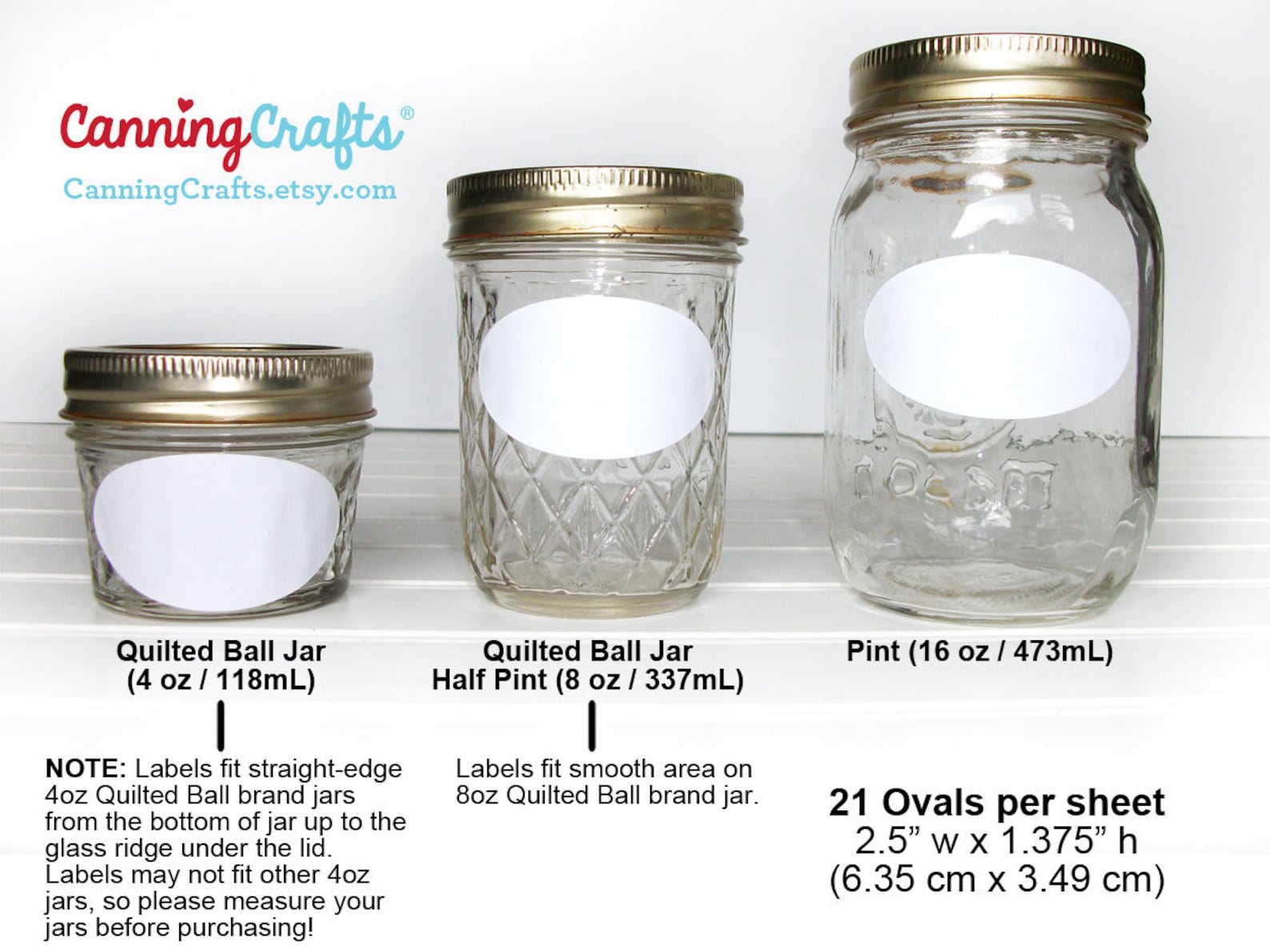 Custom Oval Vintage Canning Jar Labels, Stickers for Quilted Ball Jam ...