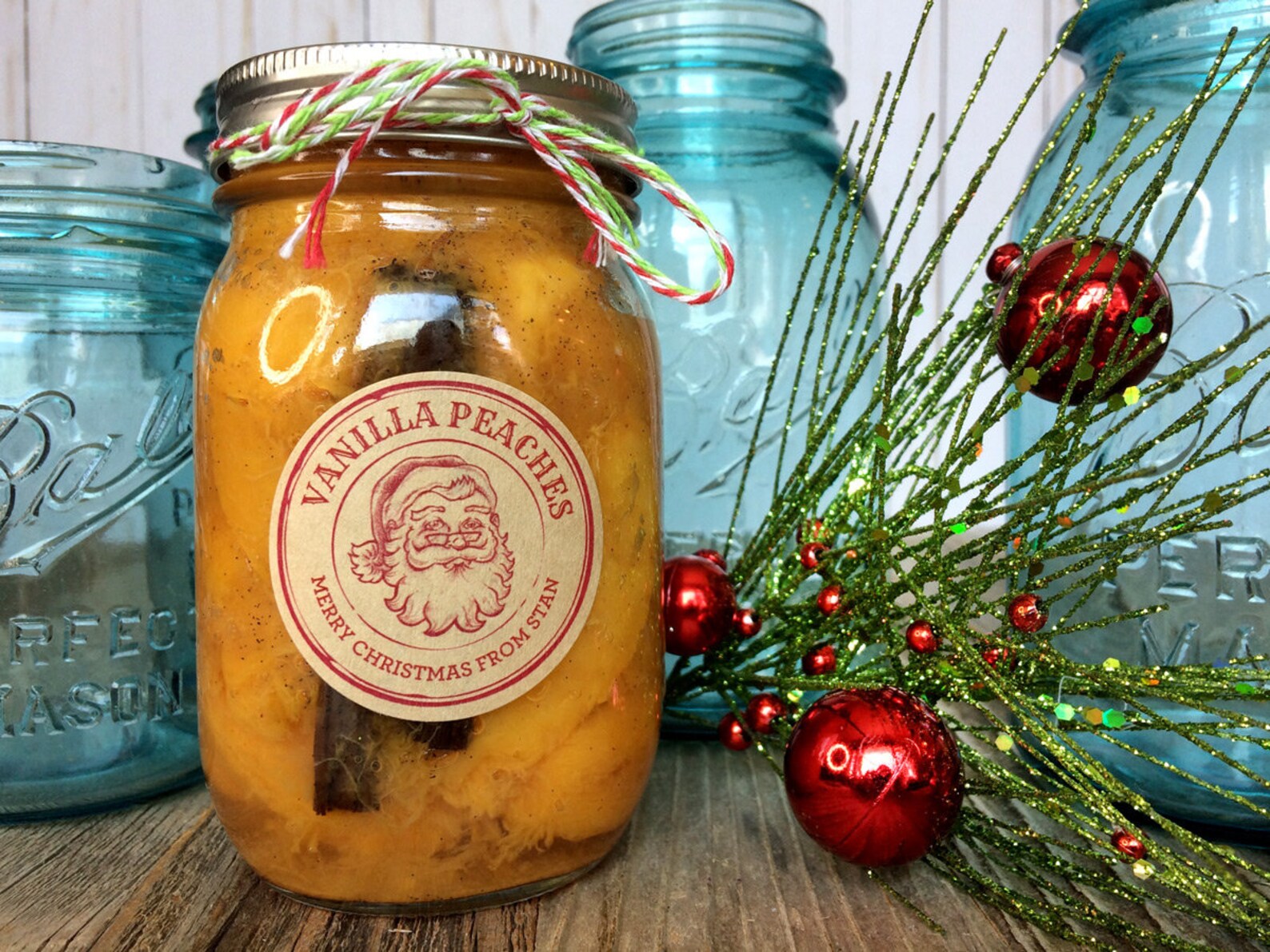 Custom Apothecary Santa Christmas Canning Labels for Jam - Etsy