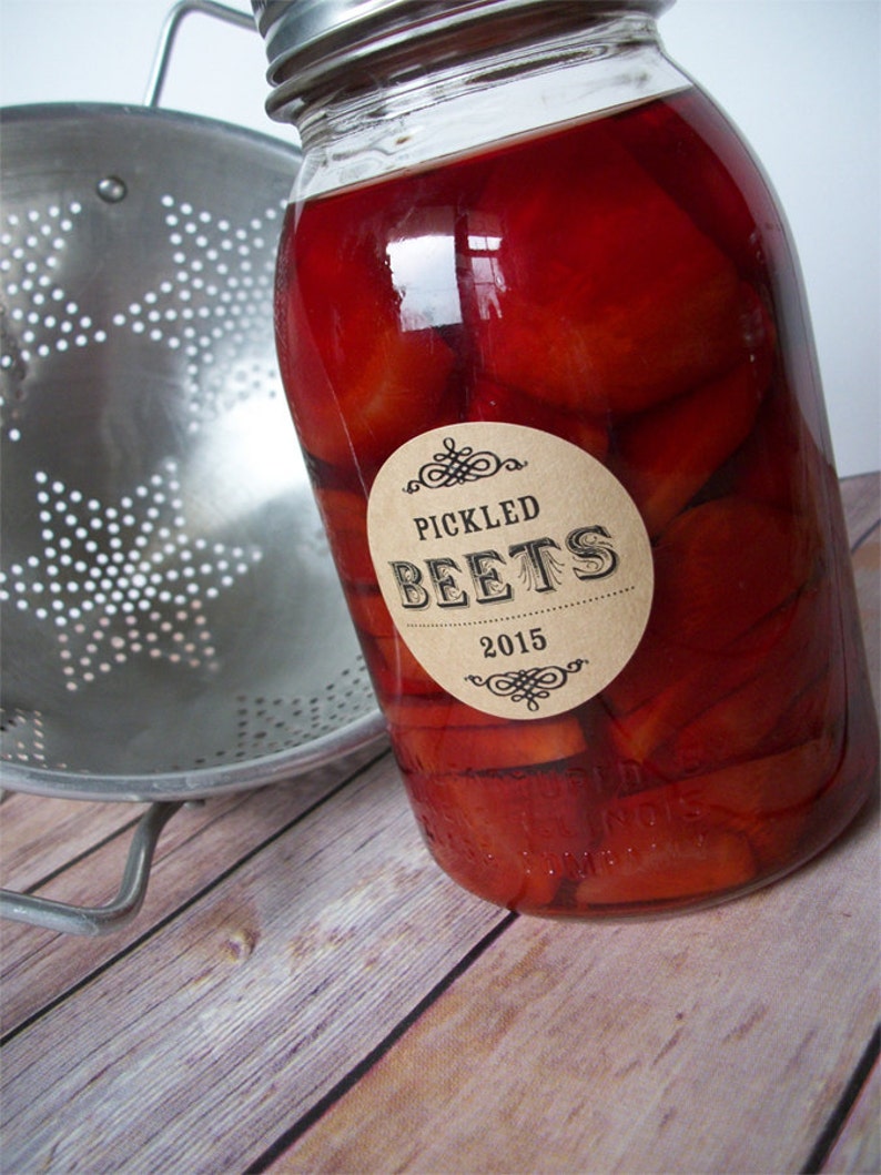 Custom KRAFT Paper Canning Jar Labels Personalized Printed - Etsy
