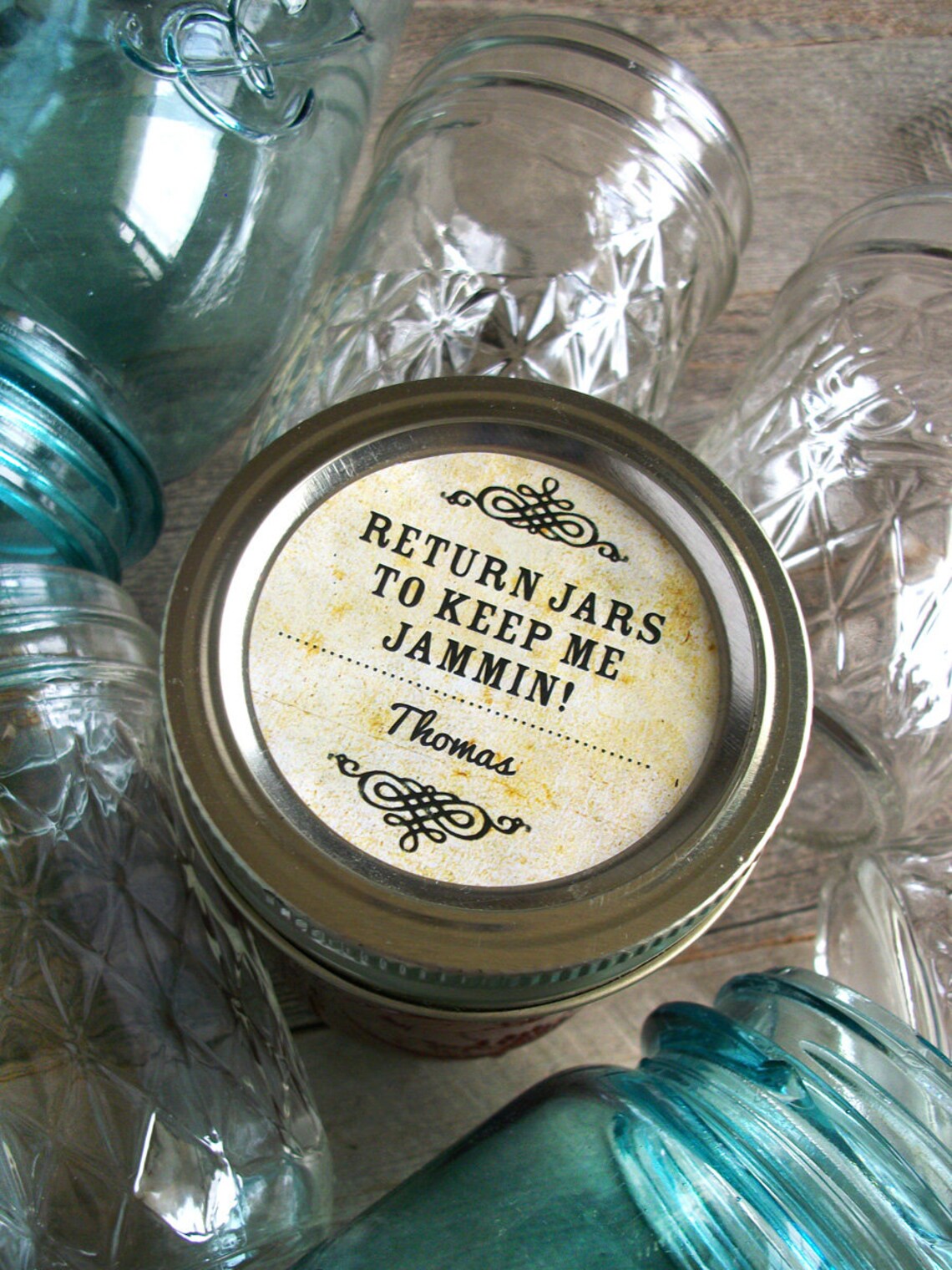 Return Jars to Keep Me Jammin Custom Vintage Canning Jar - Etsy