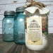 Custom Vintage Rectangle Canning Jar Labels With Your Text, Rustic ...