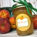 Cute Peach Jam Canning Jar Labels Round Stickers for Regular - Etsy