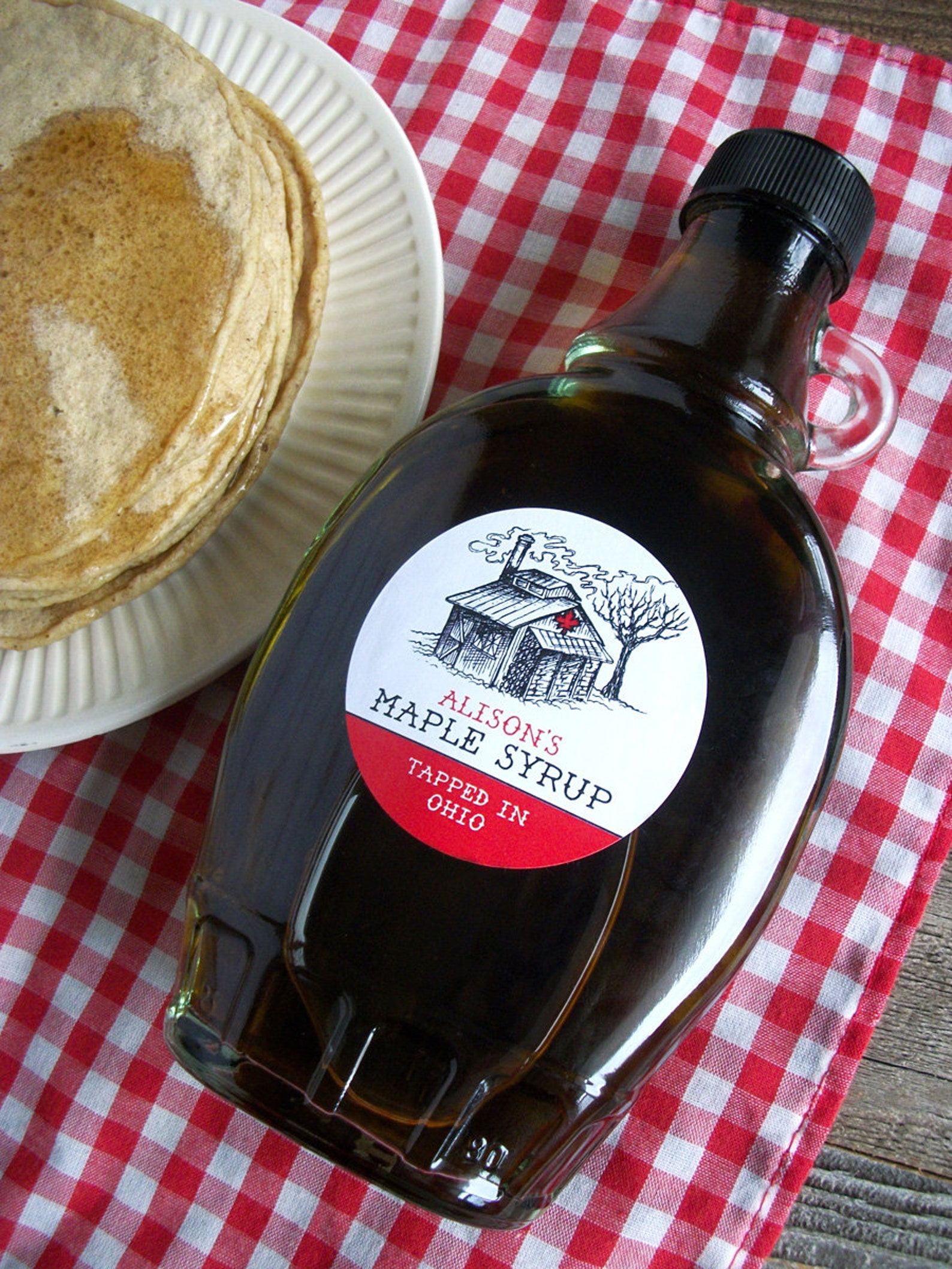 Custom Sugar Shack Maple Syrup Labels for Backyard Sugaring - Etsy