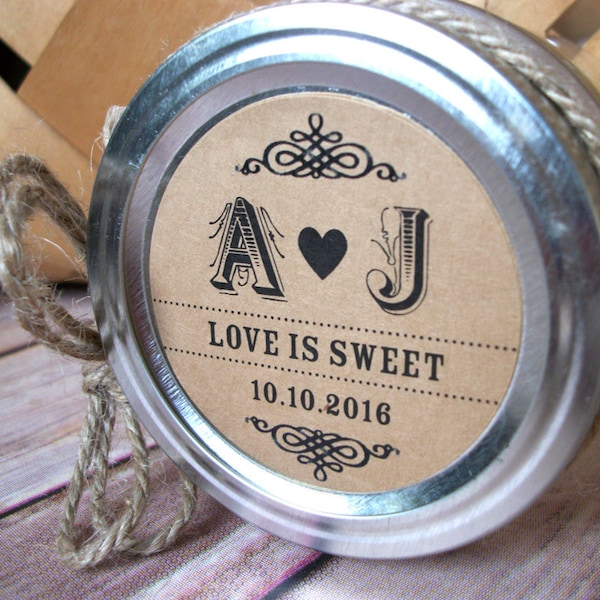 Monogram Mason Jar - Etsy