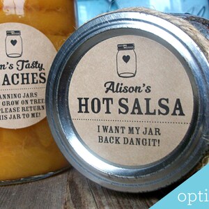 Kraft Return Jar Canning Labels, Custom Mason Jar Stickers Help Get ...