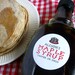 Custom Pancake Maple Syrup Labels for Backyard Sugarers - Etsy