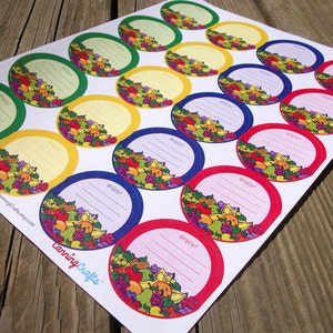Enjoy Fruit Canning Labels, Jam Jar Labels for Fruit Preservation ...